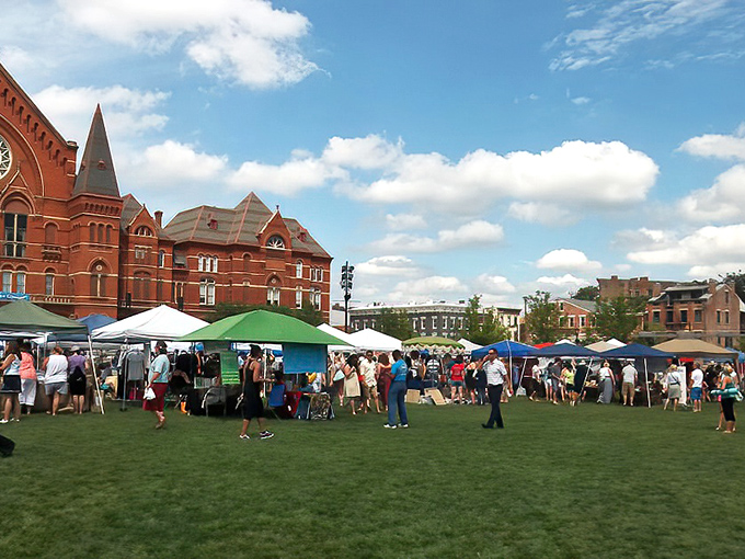 Not your grandmother's garage sale! The City Flea elevates second-hand shopping to an art form against Cincinnati's architectural backdrop.