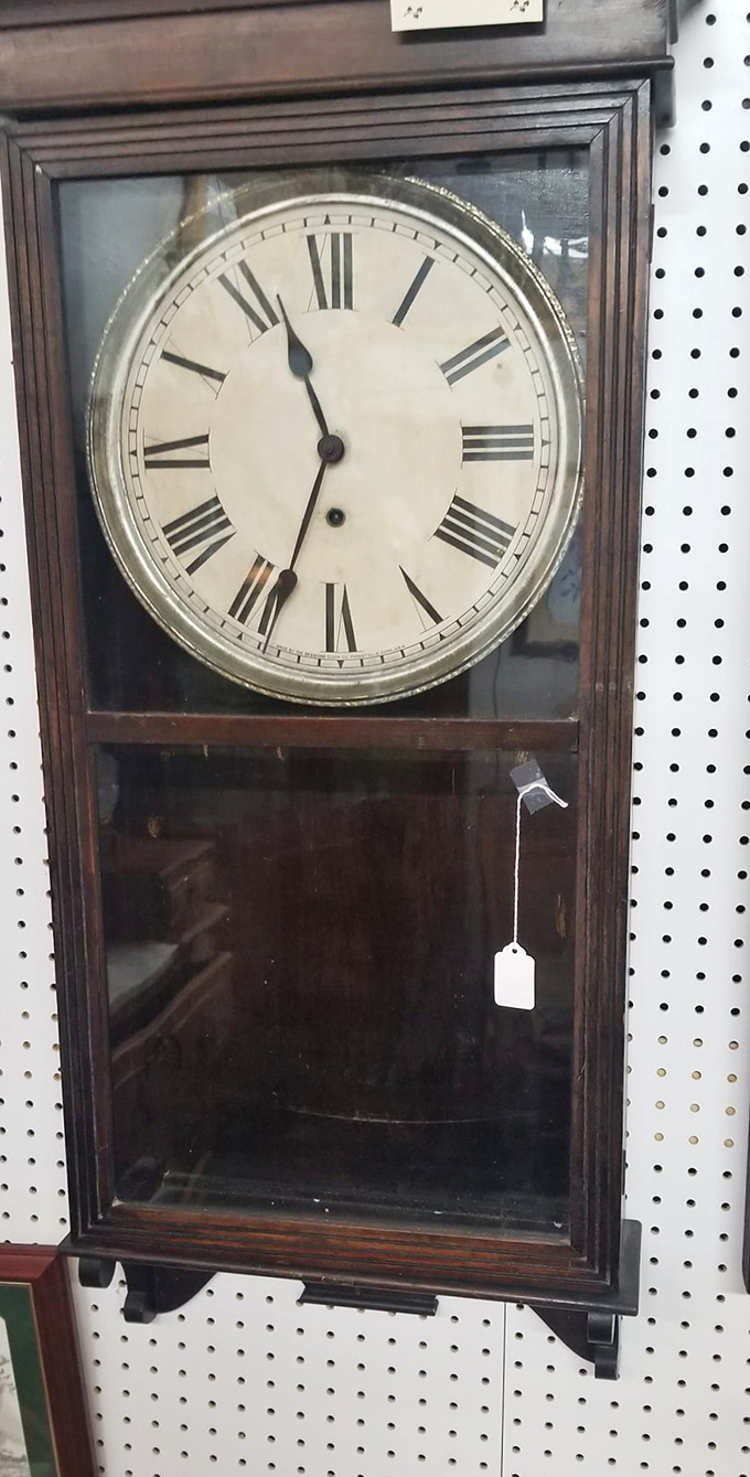 This stately wall clock doesn't just tell time&mdash;it tells history. Those Roman numerals have witnessed more than a century of comings and goings.