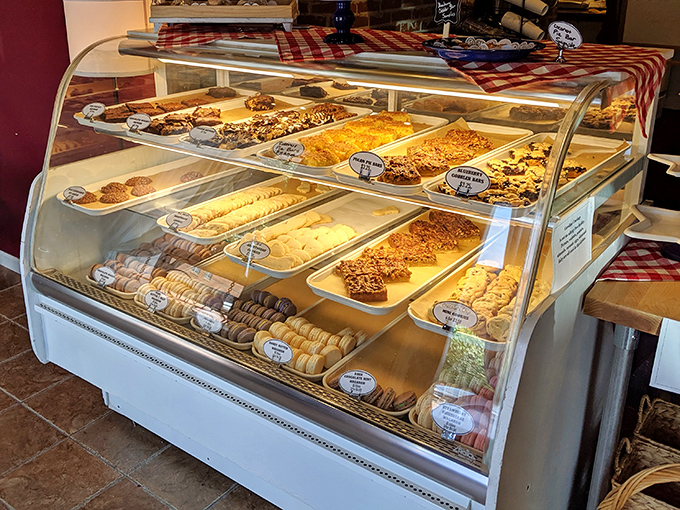 This display case isn't just filled with baked goods&mdash;it's a museum of edible art where every piece deserves your undivided attention.