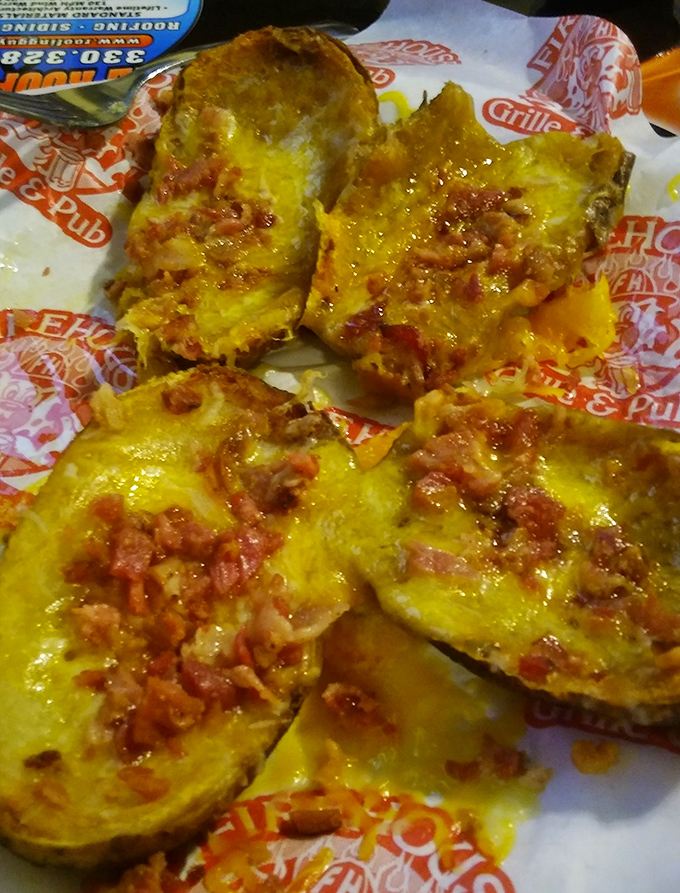 Potato skins loaded with melty cheese and bacon&mdash;the appetizer that's been known to upstage the main course on more than one occasion.