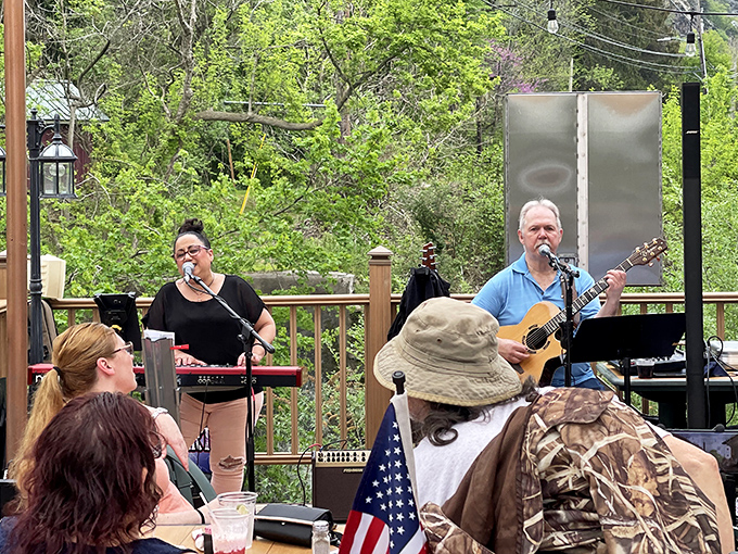 Live music on the deck adds the perfect soundtrack to summer evenings. Food for the soul alongside food for the stomach.