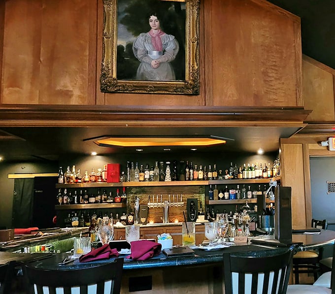 The bar beckons with classic cocktails and an impressive selection that complements every culinary adventure here.