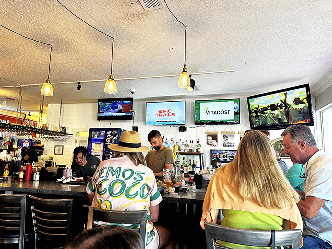 The bar—where strangers become friends and friends become family, especially after the second Hurricane.