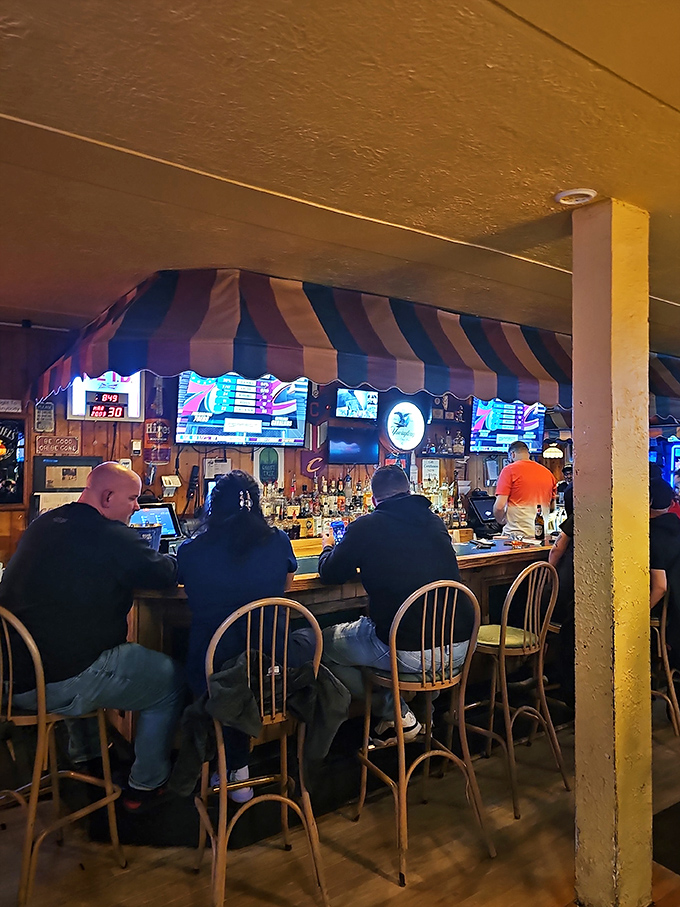 The bar area &ndash; where strangers become friends and friends become family over perfectly poured drinks and sports on the screen.