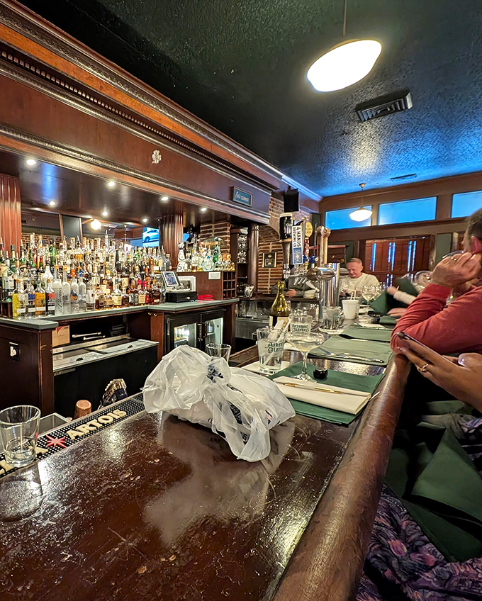 A well-stocked bar promises libations for every palate, from classic cocktails to an impressive selection of spirits that invite exploration.