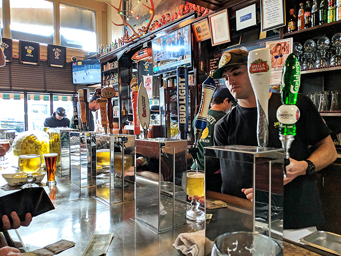 The bar where every stool has witnessed countless stories and genuine connections.