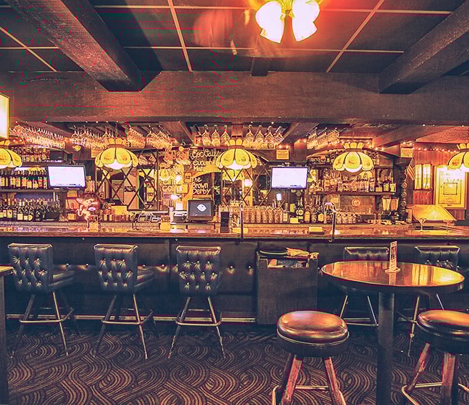 The bar area beckons with amber lighting and the promise of perfectly mixed classics &ndash; no mixology degree required to understand this menu.