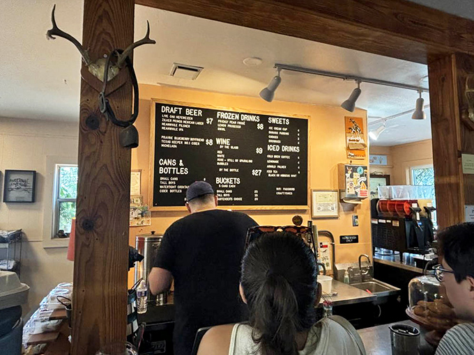 At this bar, the antlers aren't just decoration—they're pointing you toward your next cold beer pairing.