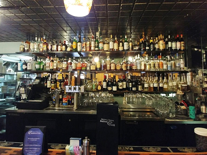 A bar stocked like a liquid library, where Pacific Northwest wines share shelf space with spirits from around the world.