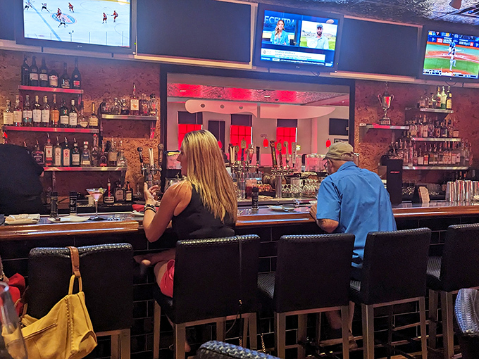 A bar that understands sometimes you need a cocktail while contemplating your steak options. The perfect perch for solo diners or pre-dinner drinks.