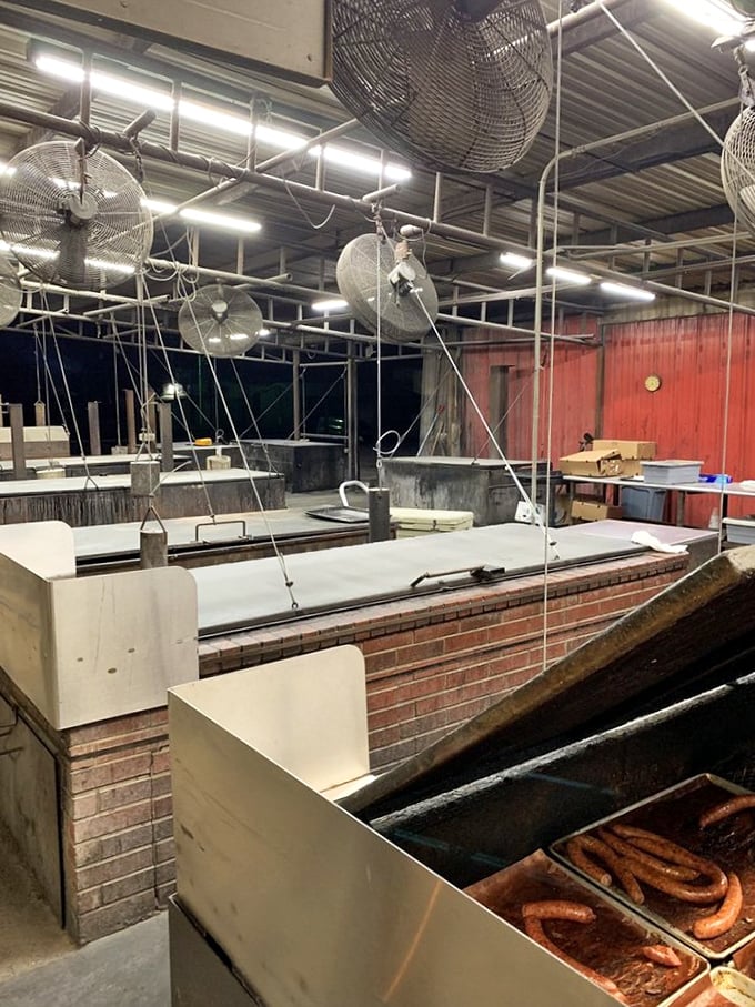 The pit room&mdash;where magic happens at low temperatures and high stakes. This is the Texas equivalent of Willy Wonka's chocolate factory.