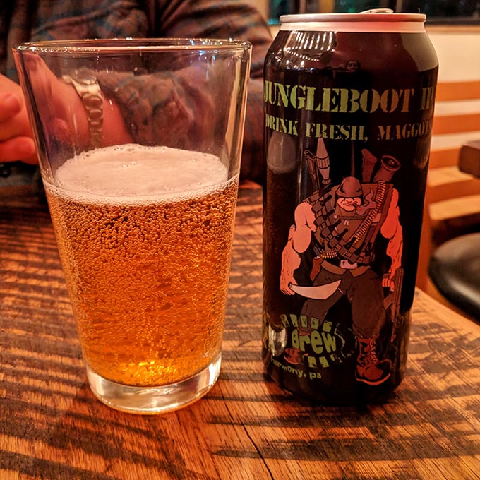 Local craft beer &ndash; because what pairs better with smoked meat than a cold one from just down the road? Jungleboot IPA represents Pennsylvania brewing pride. 