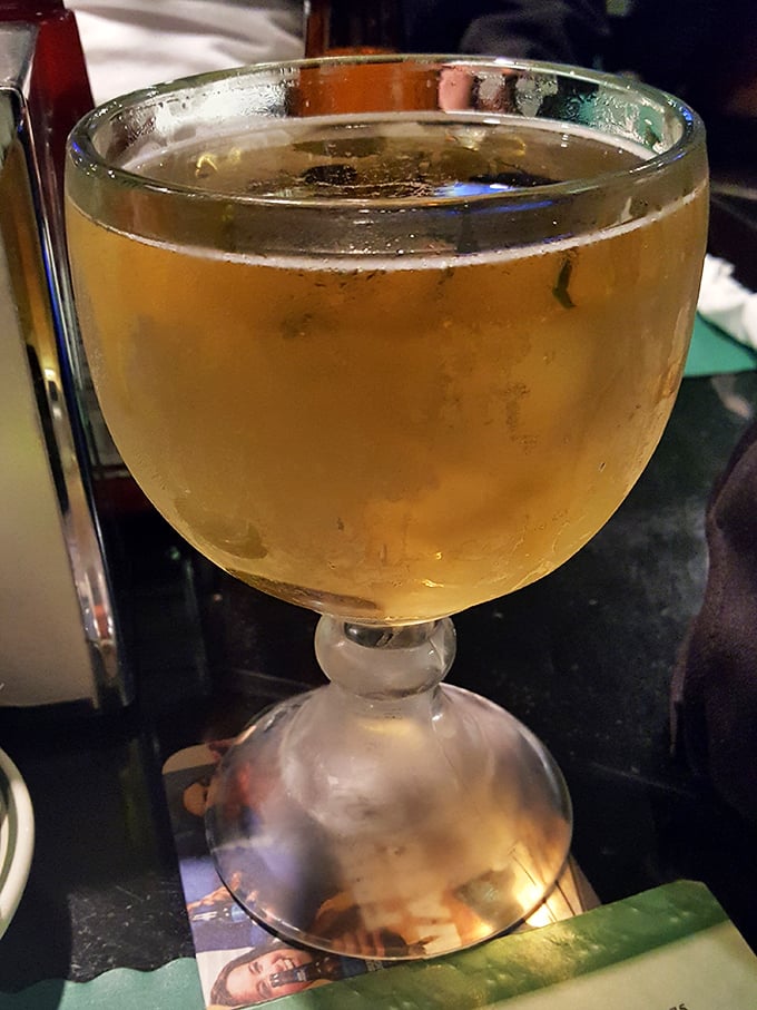 A frosty goblet of beer&mdash;because nothing complements fried chicken quite like a cold one. This is what civilization has been working toward for thousands of years.