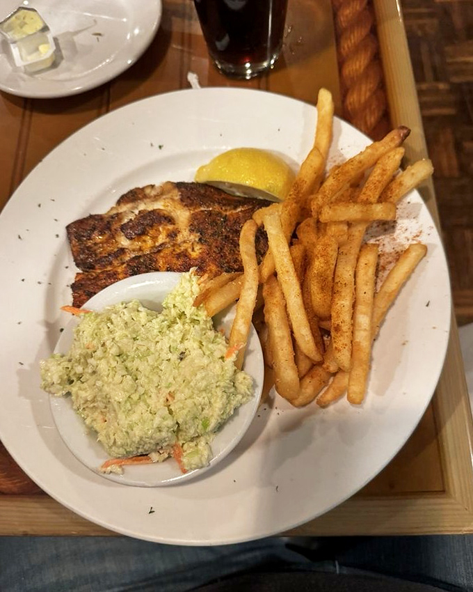 Blackened rockfish proves that sometimes the best flavors come from a little charred character building.