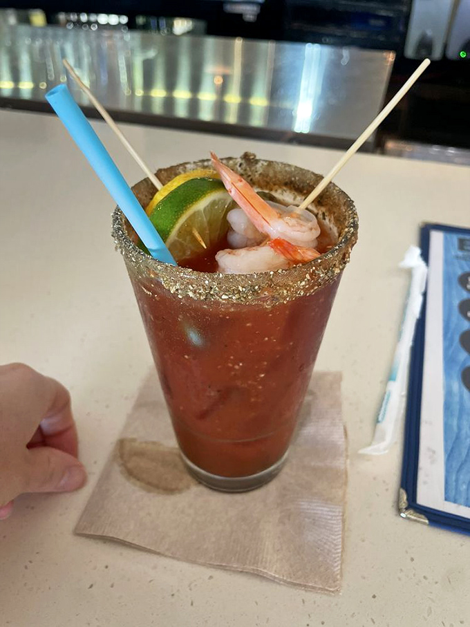 The ultimate Bloody Mary&mdash;where tomato juice meets the sea in a glass rimmed with enough spice to wake up your taste buds and your weekend.