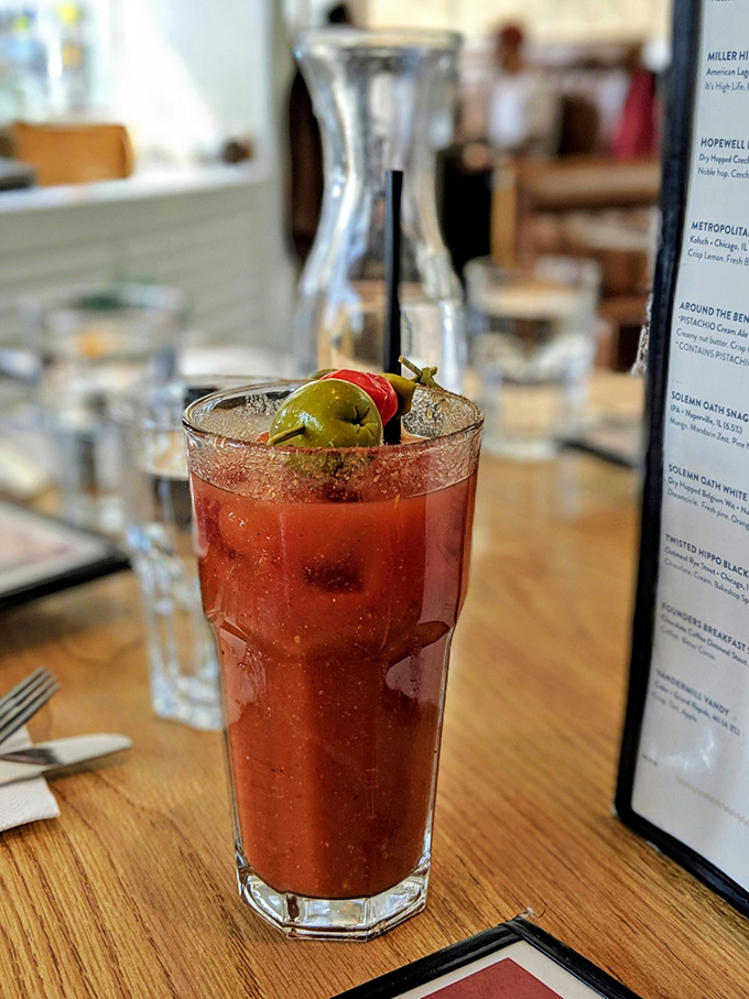 This isn't your average Bloody Mary&mdash;it's a meal in a glass, garnished with enough pickled goodies to count as a serving of vegetables.