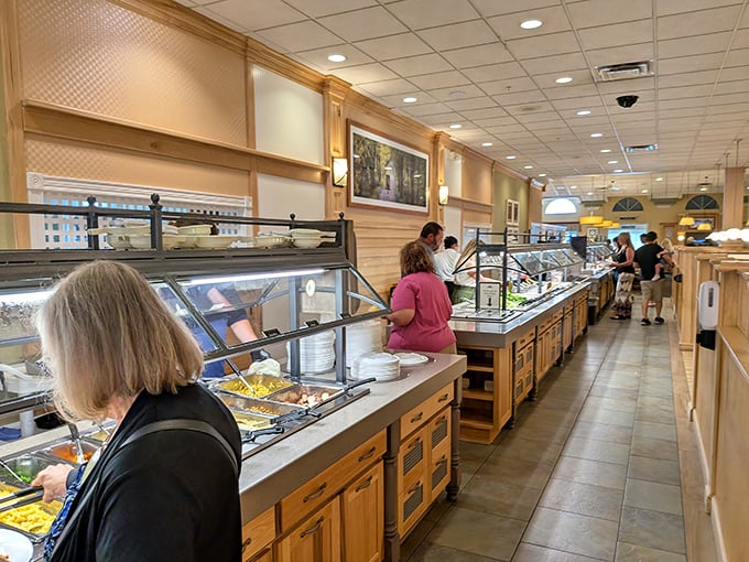 The buffet stretches like a highway of homestyle cooking&mdash;each station a delicious exit you'll want to take again and again.