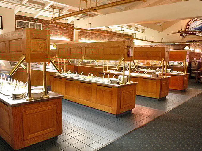 The buffet setup isn't trying to be fancy &ndash; it's trying to feed you well, and that's a mission we can all get behind.