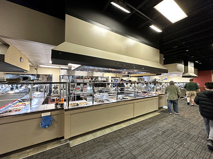 The buffet runway&mdash;where hot, fresh offerings strut their stuff behind glass catwalks, tempting you to fill "just one more plate."
