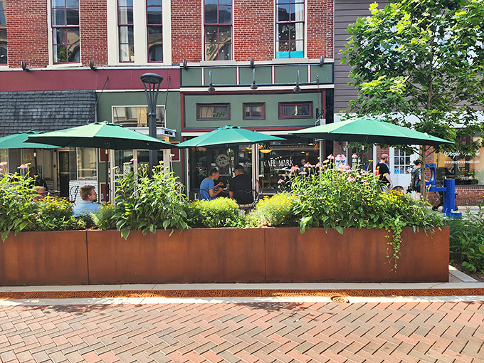 Cafe Mark looks like the kind of spot where locals solve world problems over morning coffee.