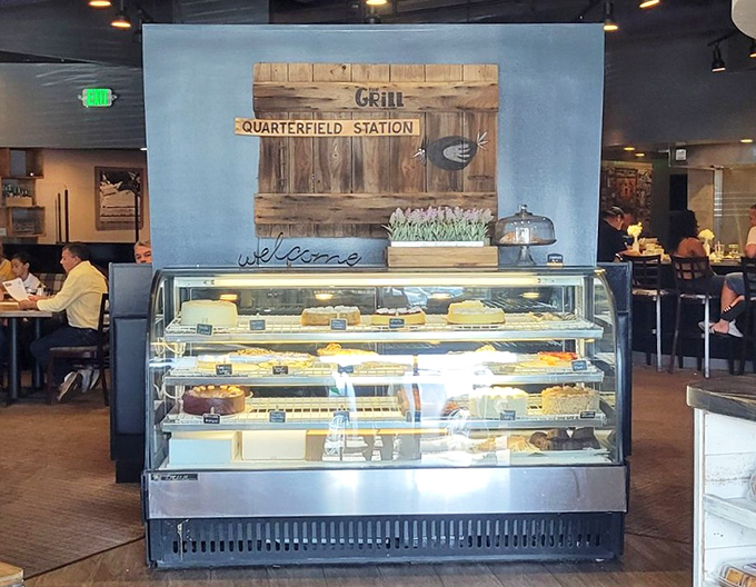 The dessert case&mdash;where willpower goes to die and "I'll just have a bite" becomes the lie we tell ourselves.