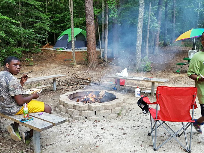 Primal satisfaction around the fire pit: there's something about cooking over open flames that makes even the simplest meal taste like a feast.