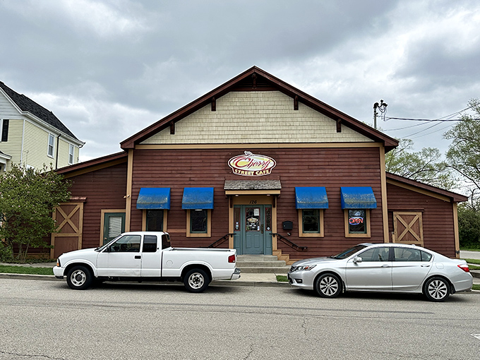 Cherry Street Cafe's unassuming exterior belies the comfort food magic happening inside, where calories don't count if you're on vacation.