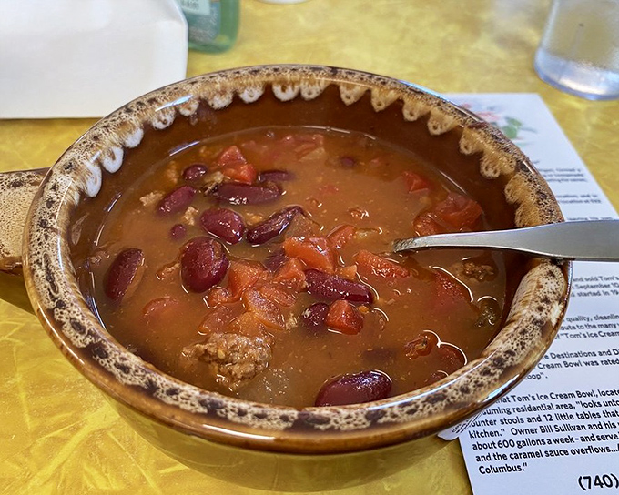 Not just any chili&mdash;this is a hearty Ohio hug in a bowl, where beans and beef have been simmering their way to friendship.