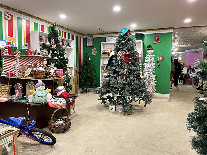 Christmas in July? No, just the year-round holiday section where festive decorations never go out of season and nostalgia is always in stock.