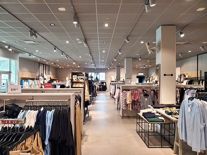 Clean lines and thoughtful organization make this store a shopper's dream. Marie Kondo would approve of this retail therapy session.