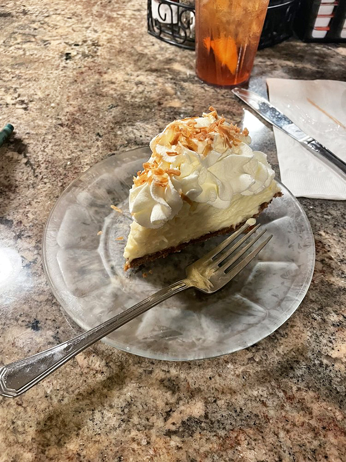 Coconut cream pie that makes you want to write poetry&mdash;cloud-like filling topped with whipped cream and toasted coconut for that perfect textural contrast.