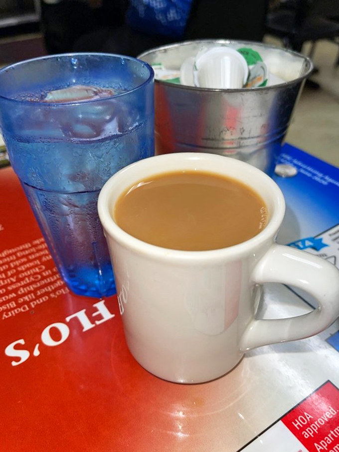 Sometimes the simplest pleasures are the best &ndash; like this honest cup of diner coffee that doesn't need fancy foam art to make its point.