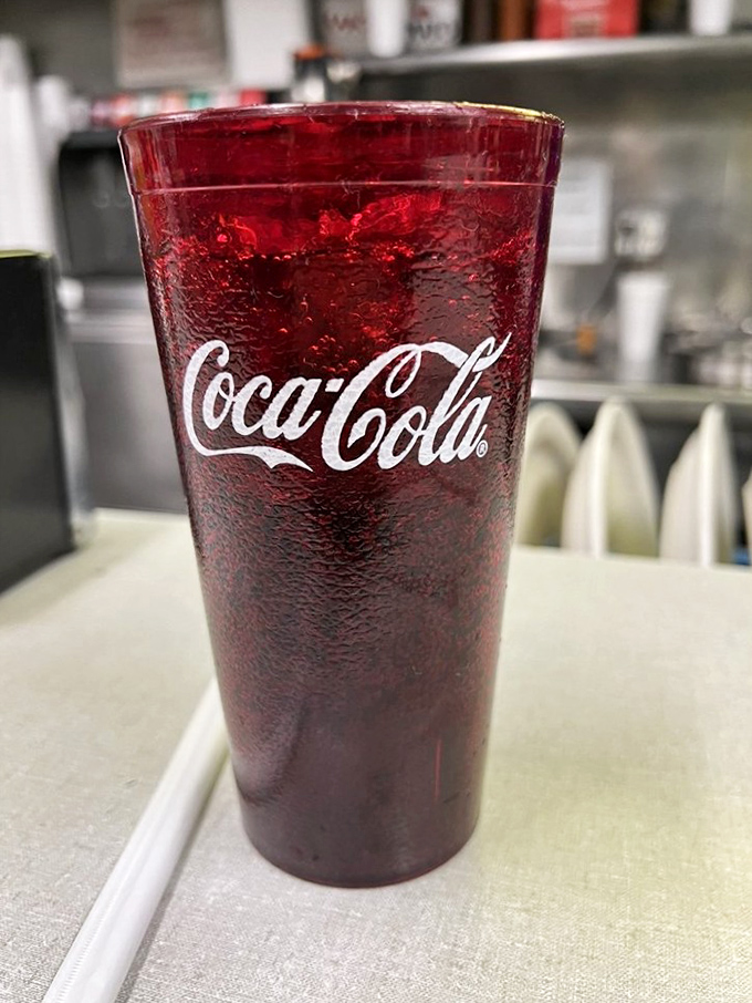 That classic Coca-Cola in a frosty glass&mdash;somehow it always tastes better in places where burgers are taken seriously.
