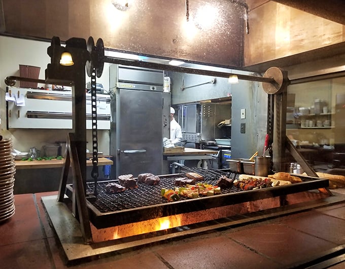 Where the magic happens&mdash;the legendary oak-fired grill transforms raw ingredients into the stuff of California culinary legend.