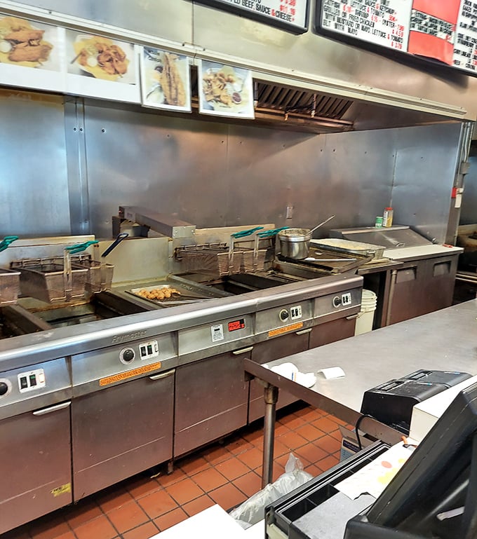 Where the magic happens&mdash;fryers standing at attention, ready to transform ordinary ingredients into extraordinary meals.