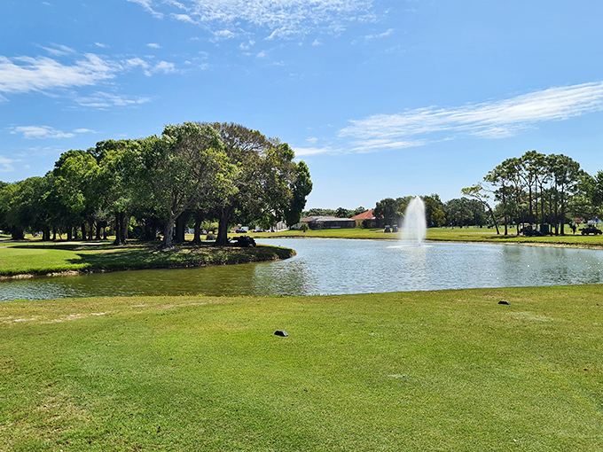 Golf courses where water hazards double as wildlife sanctuaries. That fountain isn't just pretty&mdash;it's distracting you from your slice.