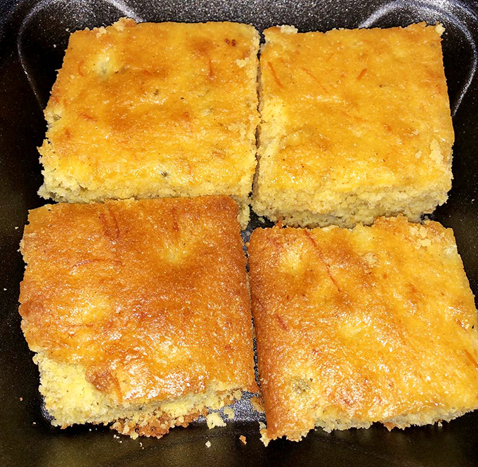 Cornbread squares that strike that perfect balance between sweet and savory&mdash;the Switzerland of side dishes, but with more butter.