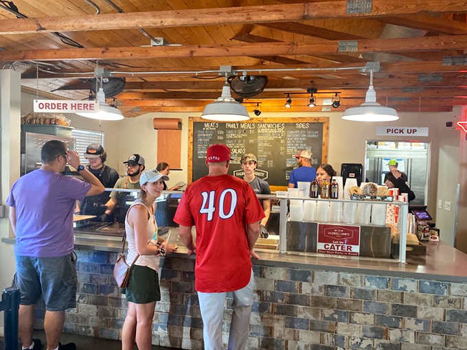 The moment of truth at the counter. Life-altering decisions being made as hungry patrons contemplate the difference between "enough" and "too much."