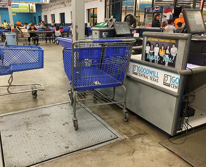 Where thrifting dreams become reality. The checkout counter transforms random discoveries into "Can you believe I only paid this much?" stories.