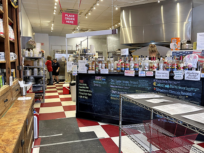 Order here and prepare for delicious decisions. The chalkboard menu changes with the seasons, but the friendly service remains constant.