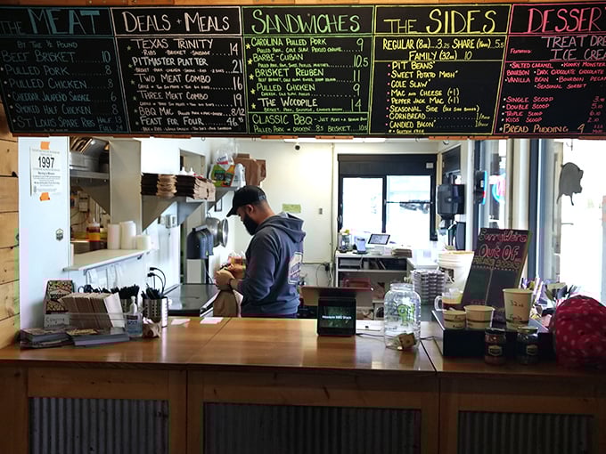Behind this counter, barbecue magic happens daily&mdash;like Willy Wonka's factory, but with more smoke and fewer questionable labor practices.