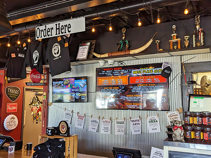 The "Order Here" sign might as well say "Happiness Begins Here." Decisions at this counter will impact your day significantly.