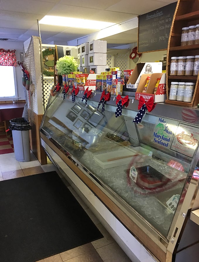 The seafood counter where dreams come true and diet plans go to die. Those display cases have launched a thousand "I shouldn't, but..." moments.