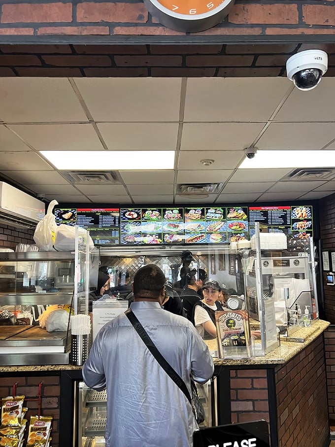 The ordering counter&mdash;that magical threshold where hungry wishes are transformed into edible reality.