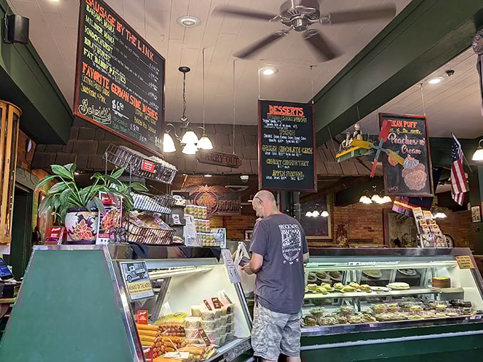 Behind every great German restaurant is a counter of temptations that makes willpower crumble faster than a fresh strudel.