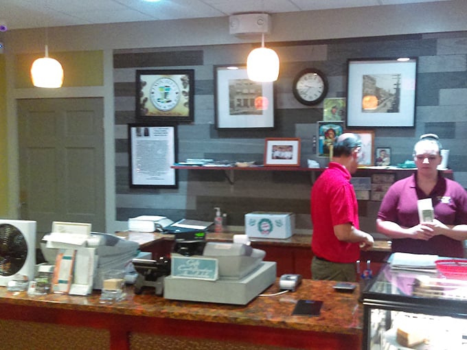 The command center of diner operations, where tickets get called, regulars get greeted, and the coffee never stops flowing.