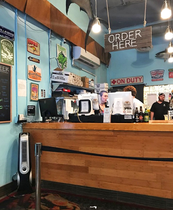 The ordering counter where dreams of coastal cuisine become delicious reality in minutes.