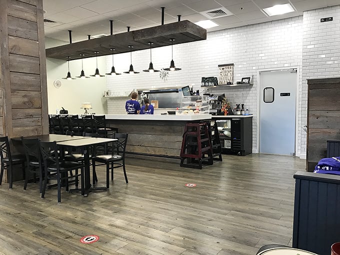 Counter seating for those who like their breakfast with a side of kitchen theater.