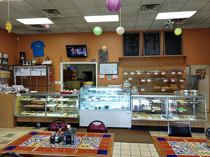The display case &ndash; where dreams are made and diets go to die. Each pastry seems to whisper, "Yes, you deserve me."