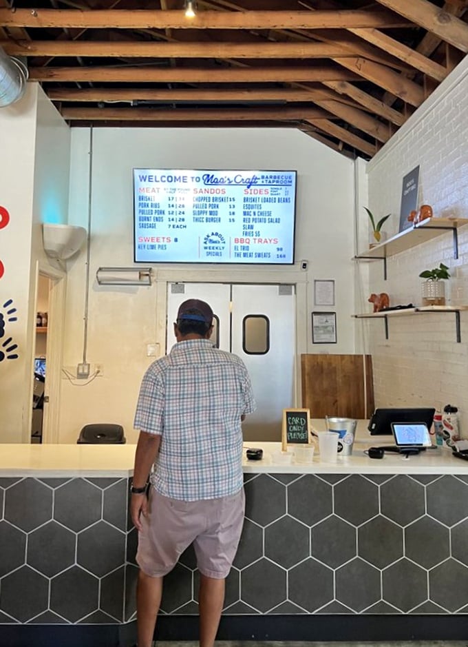 The moment of truth at the ordering counter. Choose wisely, or forever hold your "I should have gotten the ribs" peace.